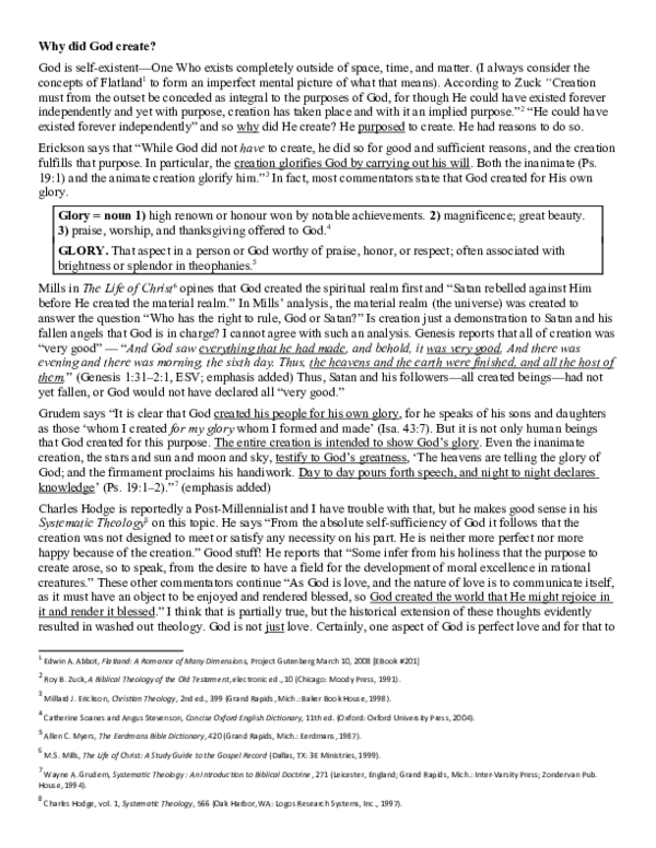 (DOC) Why did God Create | James O Shannon - Academia.edu