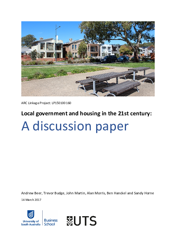 (PDF) Local government and housing in the 21st century: a discussion paper