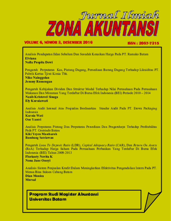 (PDF) Analisis Sistem Penjualan Kredit Dalam Meningkatkan Efektivitas ...