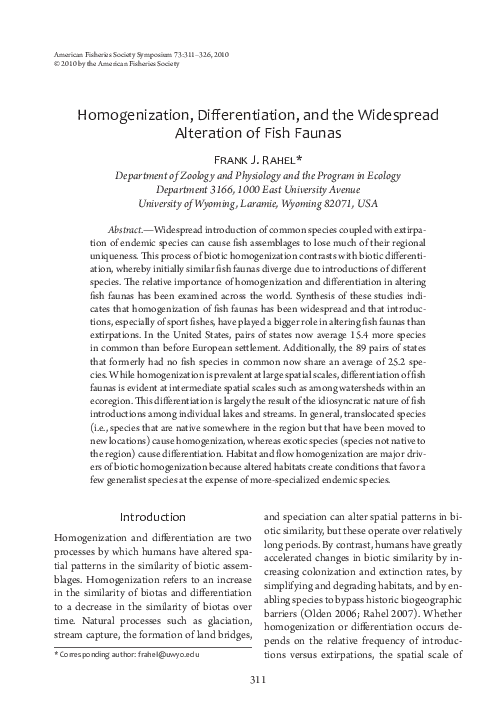 (PDF) Homogenization, Differentiation, and the Widespread Alteration of ...