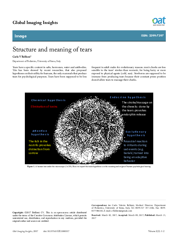 (PDF) Structure and meaning of tears