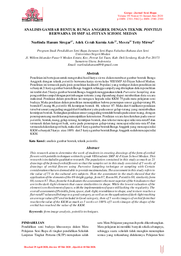 (PDF) Analisis Gambar Bentuk Bunga Anggrek Dengan Teknik Pointilis ...