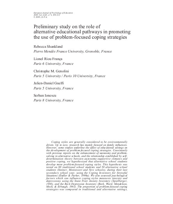 (PDF) Preliminary study on the role of alternative educational pathways in promoting the use of ...