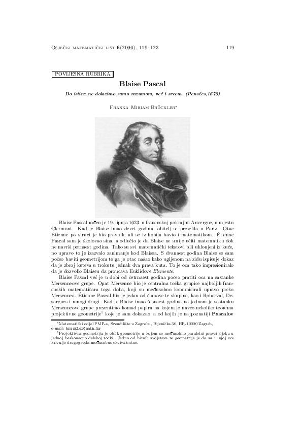 (PDF) Blaise Pascal