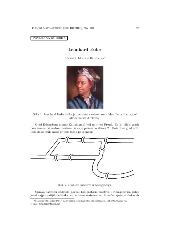 (PDF) Leonhard Euler