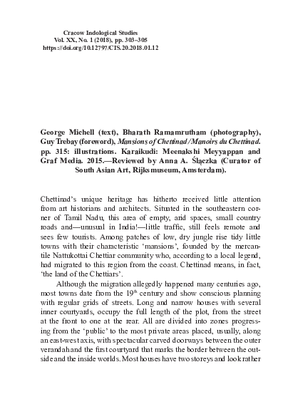(PDF) George Michell (text), Bharath Ramamrutham (photography), Guy ...