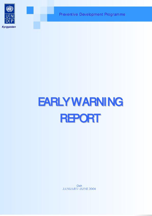 (PDF) Early Warning Report