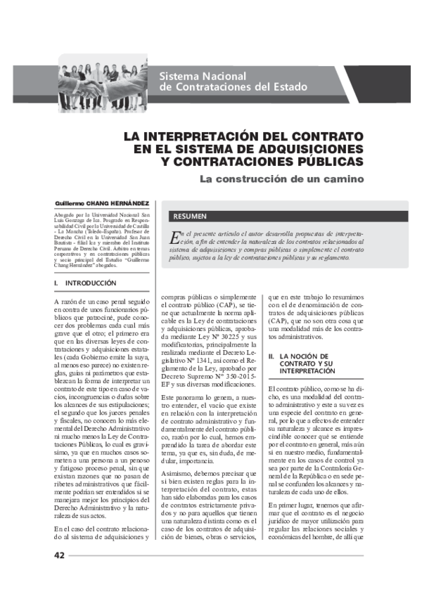 (PDF) Guillermo CHANG HERNANDEZ LA INTERPRETACION DEL CONTRATO EN EL ...