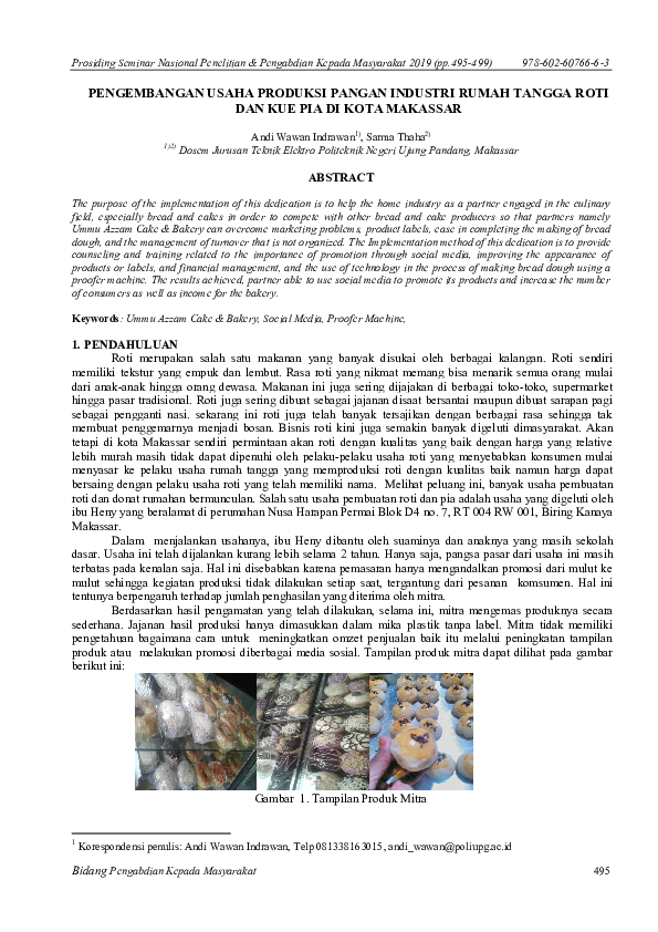 (PDF) Pengembangan Usaha Produksi Pangan Industri Rumah Tangga Roti Dan ...