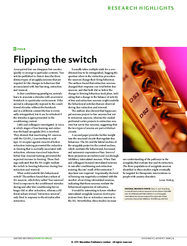(PDF) Flipping the switch