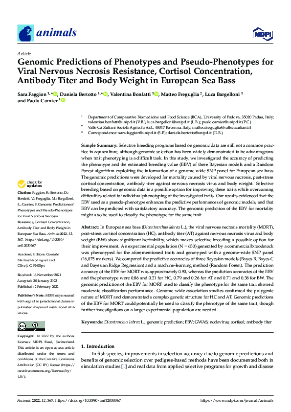 (PDF) Genomic Predictions of Phenotypes and Pseudo-Phenotypes for Viral ...