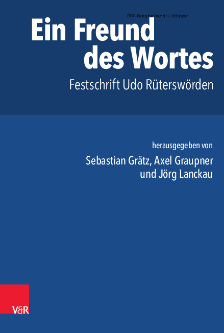 (PDF) „Der Dekalog im Sprüchebuch.“ Pages 268–300 in Ein Freund des ...