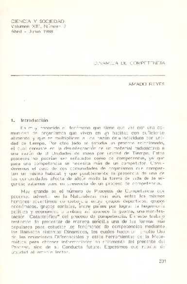 (PDF) Dinámica de competencia | Amado Reyes - Academia.edu