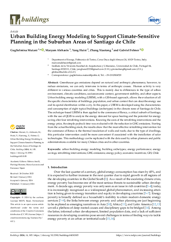 (PDF) Urban Building Energy Modeling to Support Climate-Sensitive Planning in the Suburban Areas ...