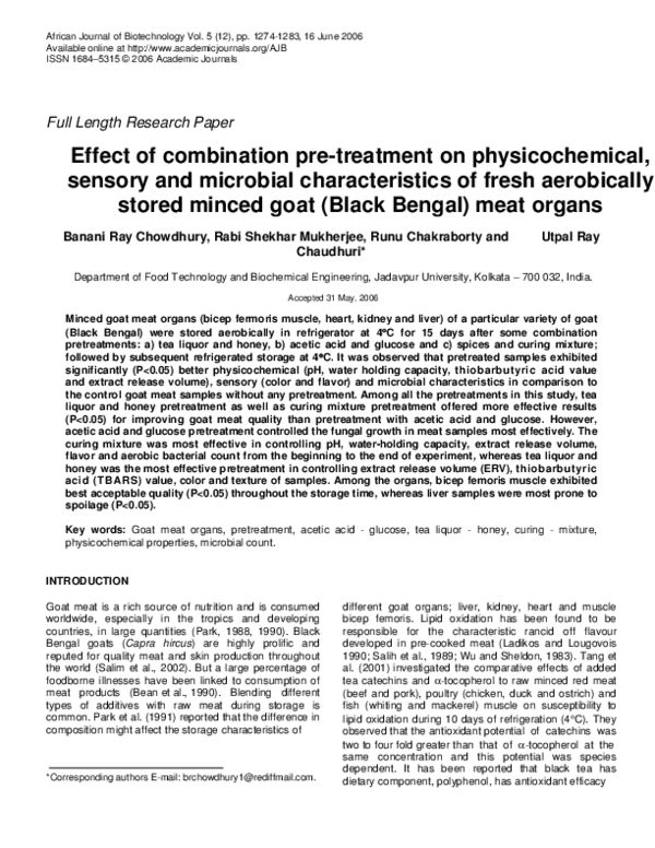 (PDF) Effect of combination pre-treatment on physicochemical, sensory and microbial ...