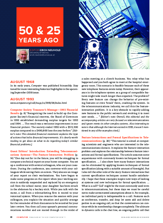 (PDF) Computer, August 1968 and 1993