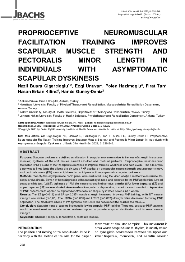 (PDF) Proprioceptive Neuromuscular Facilitation Training Improves ...