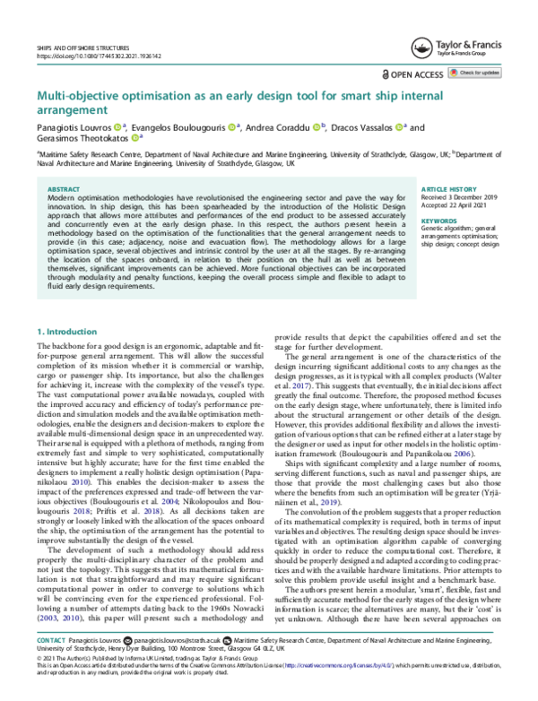 (PDF) Multi-objective optimisation as an early design tool for smart ...