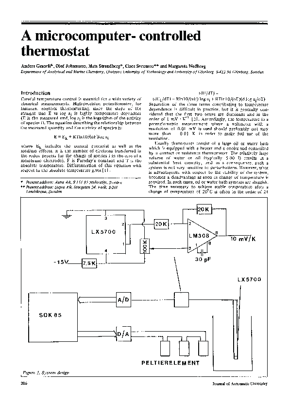 (PDF) A microcomputer- controlled thermostat