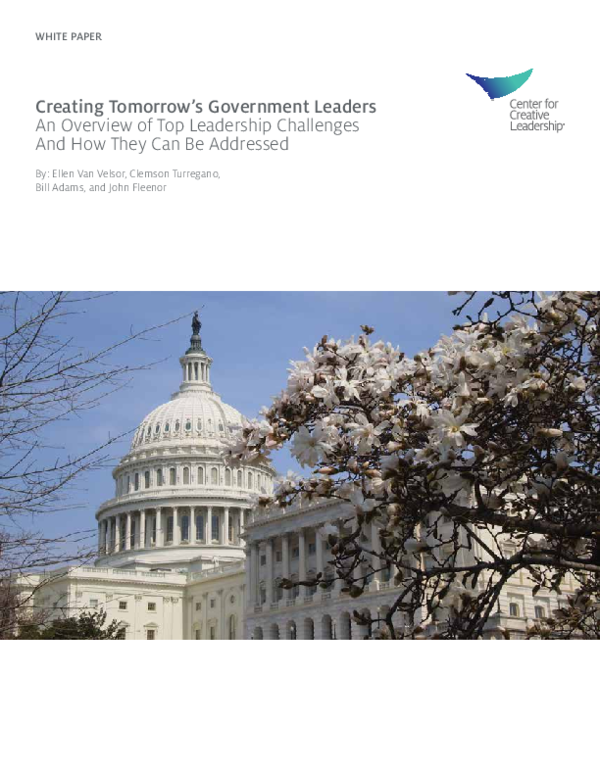 (PDF) Creating tomorrow’s government leaders: An overview of top ...