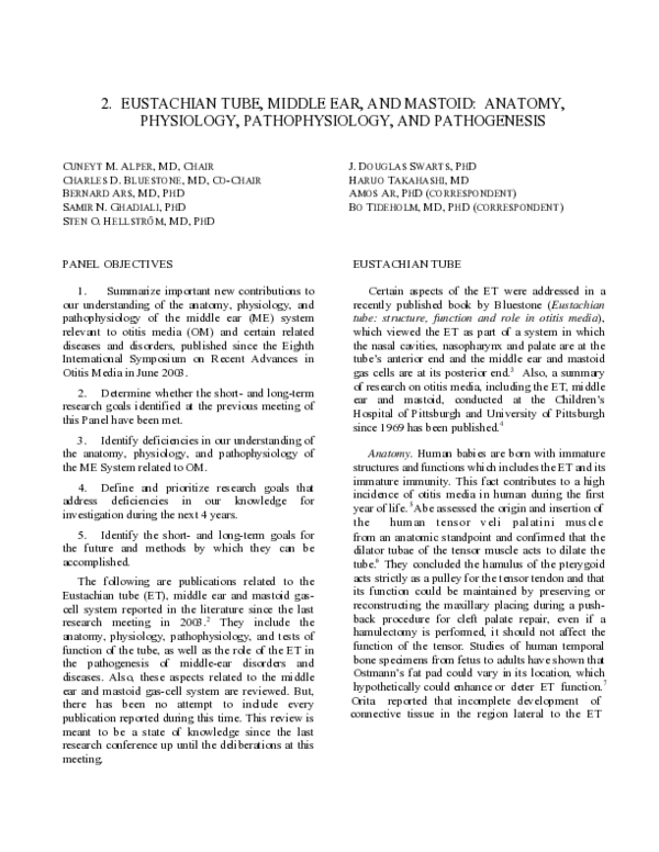 (PDF) Panel 2: Eustachian Tube, Middle Ear, and Mastoid—Anatomy ...