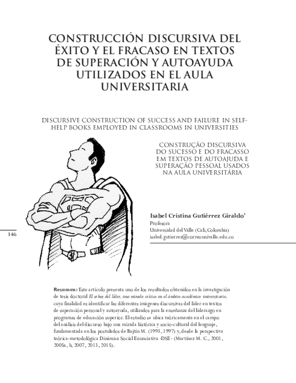 (PDF) Construcción discursiva del éxito y el fracaso en textos de ...
