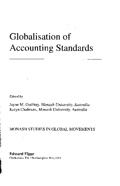 (PDF) Globalisation of Accounting Standards