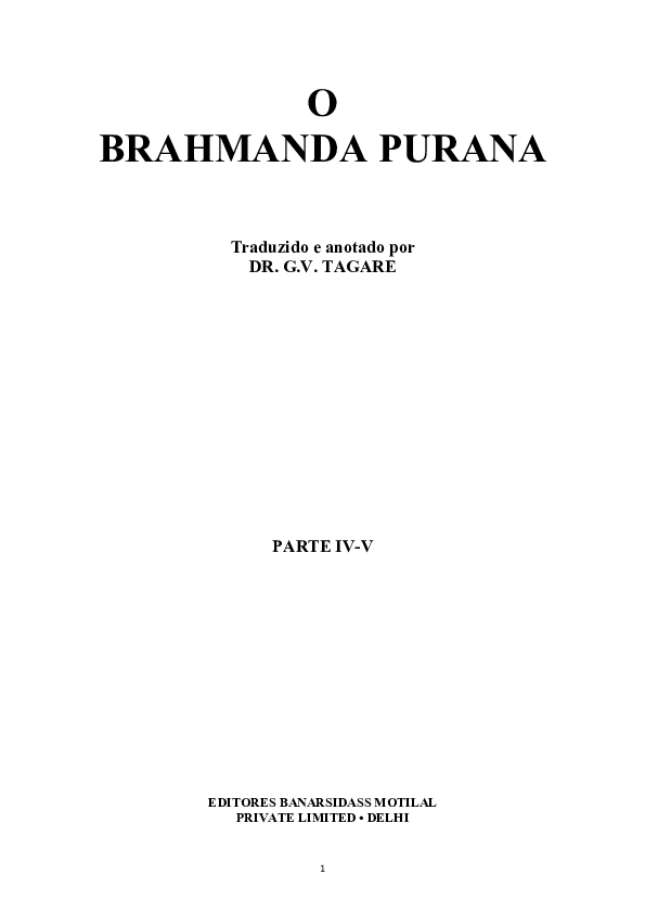 (PDF) Brahmanda Purana Upasamhara Pada Secao 4 Lalita Mahatmya
