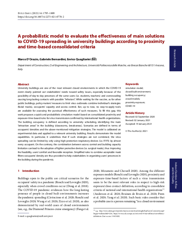 (PDF) How to restart? An agent-based simulation model towards the ...