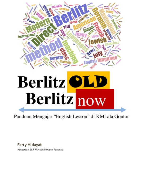 (PDF) Berlitz Old, Berlitz Now: Bahan-Bahan Ta'hil Untuk Guru KMI Model ...