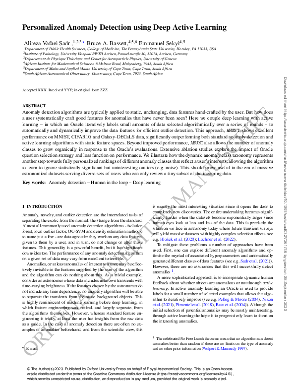 (PDF) Dynamic Anomaly Detection via Deep Active Learning (PDF) Dynamic Anomaly Detection via Deep Active Learning