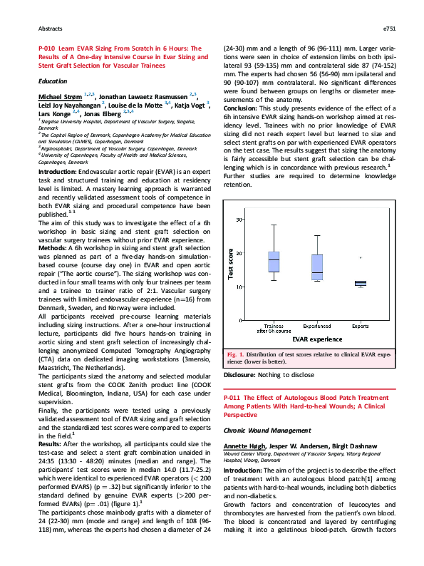 (PDF) Learn EVAR Sizing From Scratch in 6 Hours: The Results of A One ...