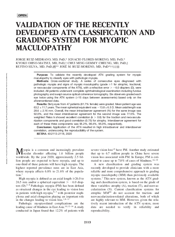 (PDF) Validation of the Recently Developed Atn Classification and ...