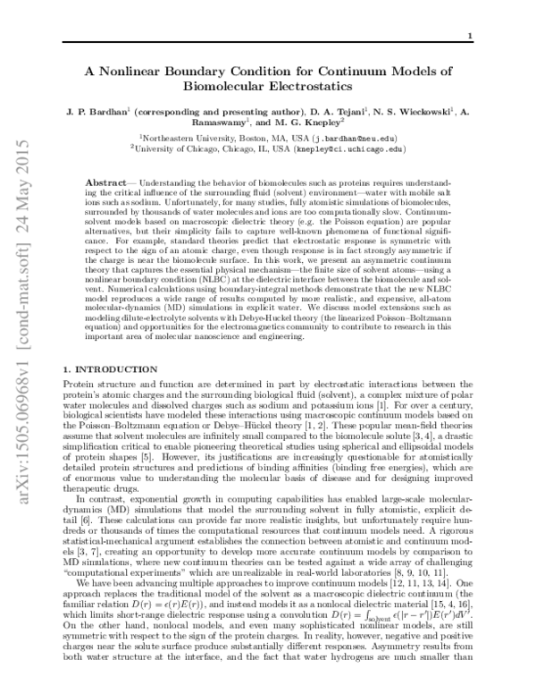 Pdf A Nonlinear Boundary Condition For Continuum Models Of