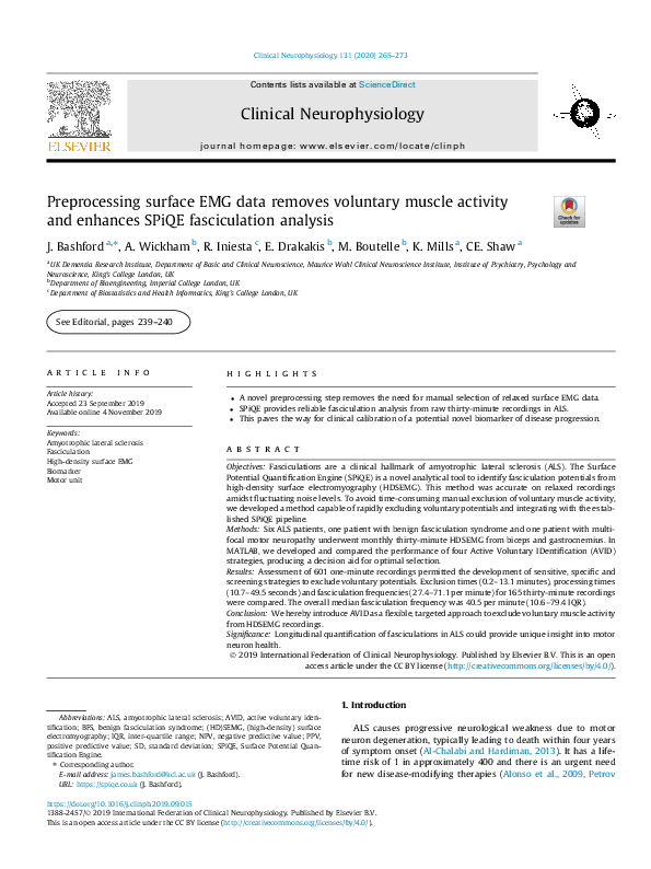 (PDF) Preprocessing surface EMG data removes voluntary muscle activity and enhances SPiQE ...