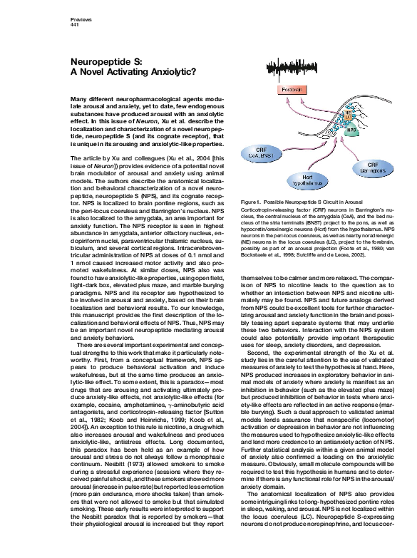 (PDF) Neuropeptide S | Steven Henriksen - Academia.edu