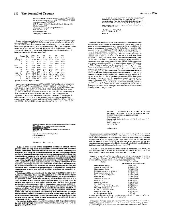 (PDF) A Proposed Grading Scale for Traumatic Subarachnoid Hemorrhage in ...