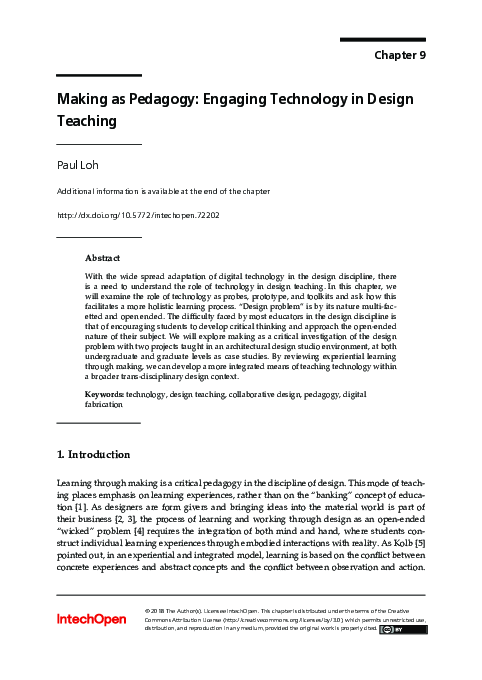 (PDF) Advanced Learning and Teaching Environments - Innovation ...