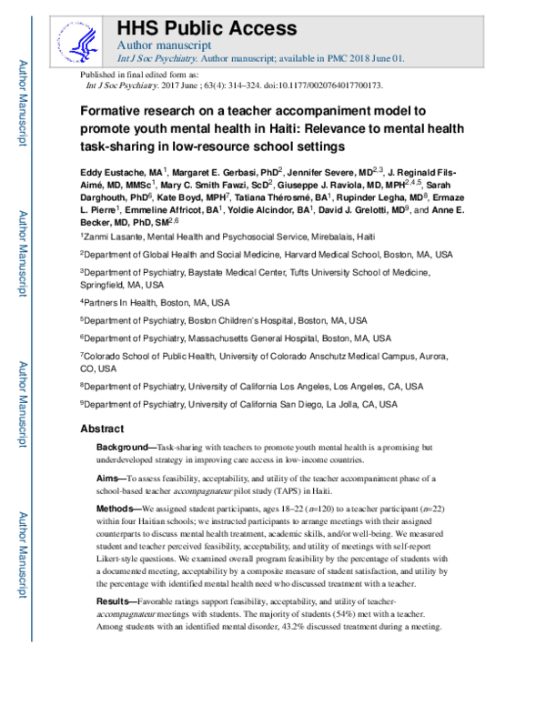 (PDF) Formative research on a teacher accompaniment model to promote ...
