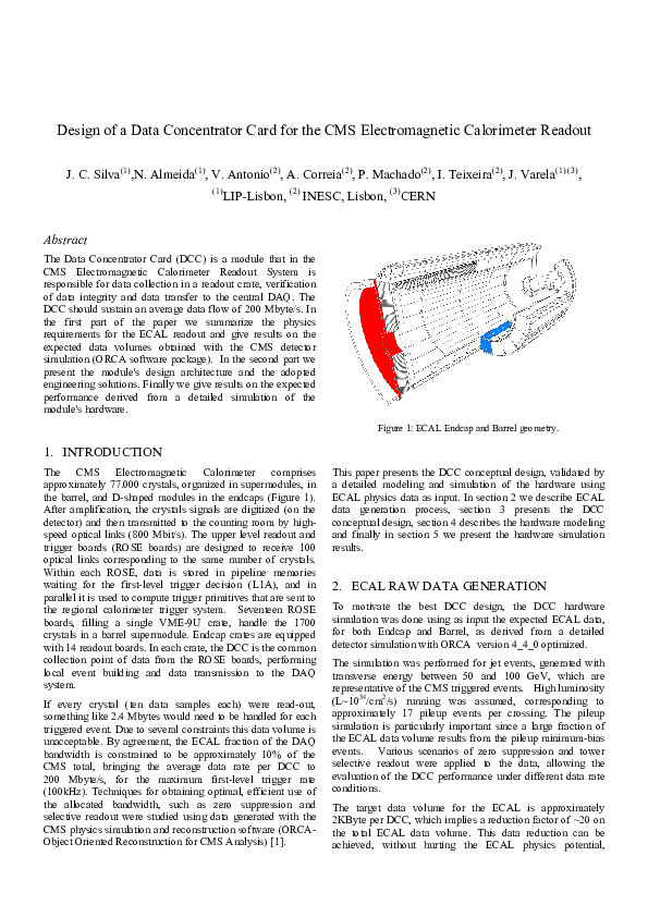 (PDF) Design of a Data Concentrator Card for the CMS Electromagnetic ...