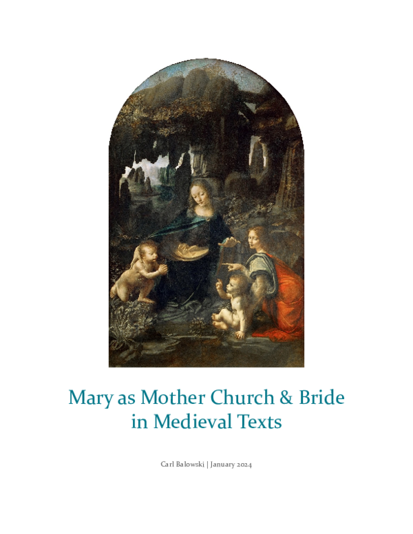 (DOC) Mary as Mother Church & Bride in Medieval Texts