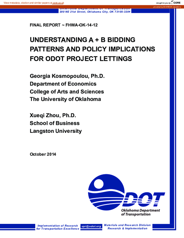 (PDF) Understanding a + B Bidding Patterns and Policy Implications for ...