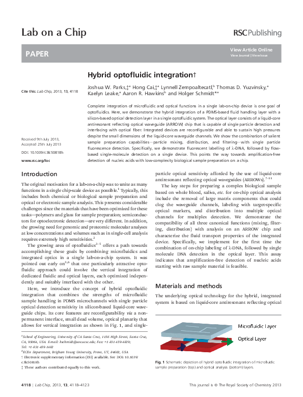(PDF) Lab on a Chip PAPER