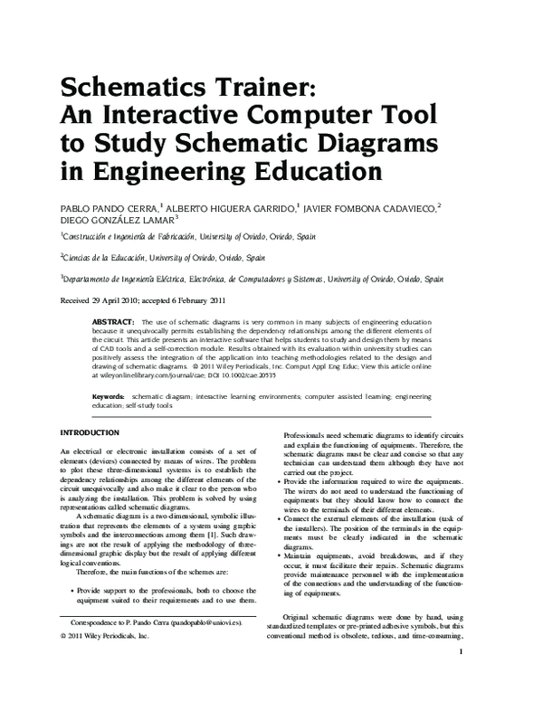 (PDF) Schematics Trainer: An interactive computer tool to study ...