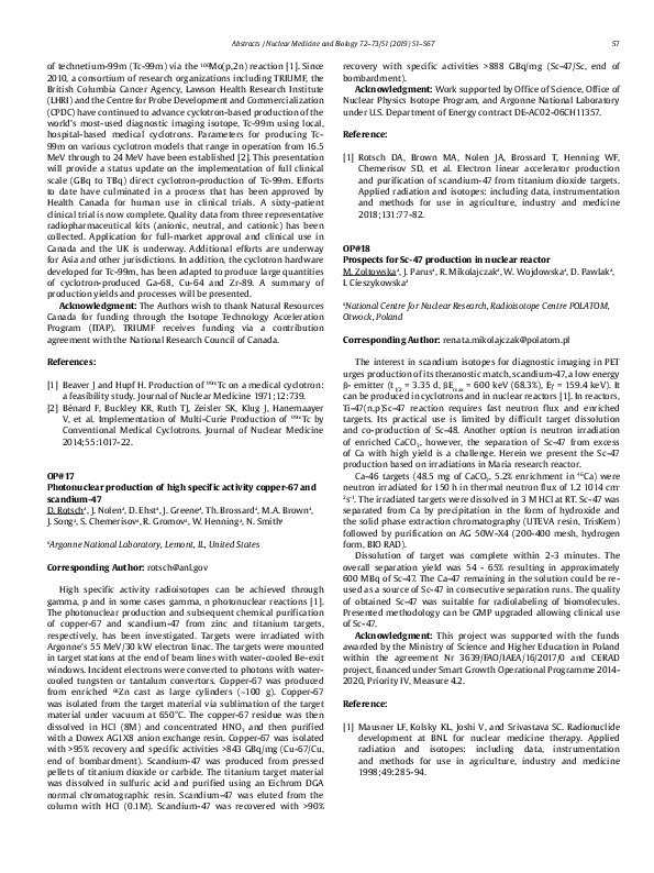 (PDF) Prospects for Sc-47 production in nuclear reactor