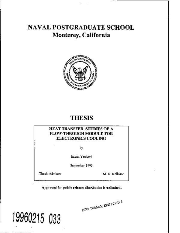 (PDF) Heat transfer studies of a flow-through module for electronics ...
