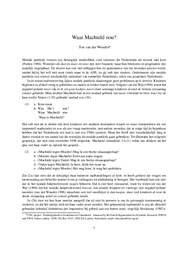 (PDF) Waar Machteld nou