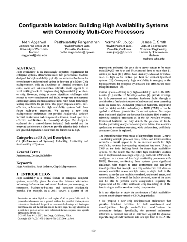 (PDF) Configurable isolation