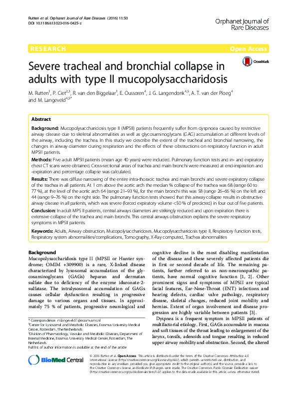 (PDF) Severe tracheal and bronchial collapse in adults with type II ...