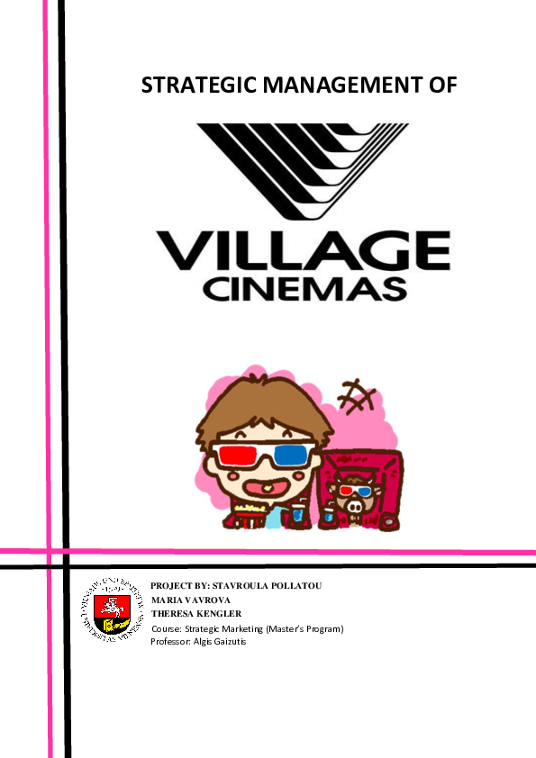 (PDF) Strategic Management of Village Cinemas